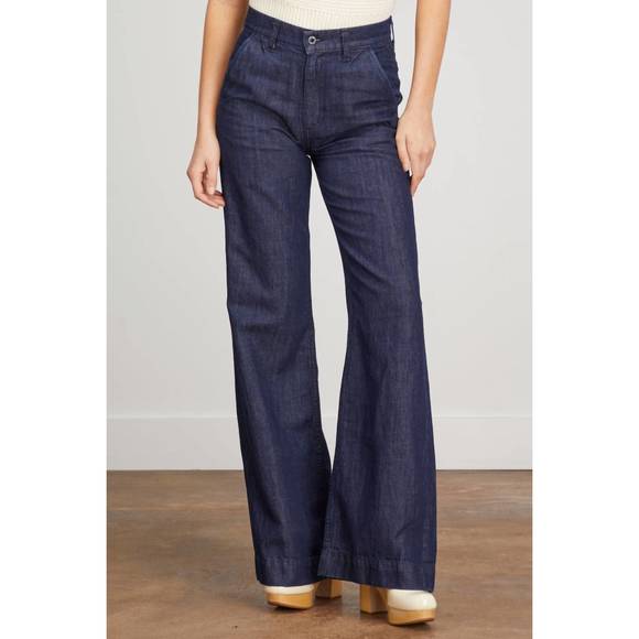 ASKK NY | Pants & Jumpsuits | New Askk Ny Denim Linen Trouser In Indigo ...